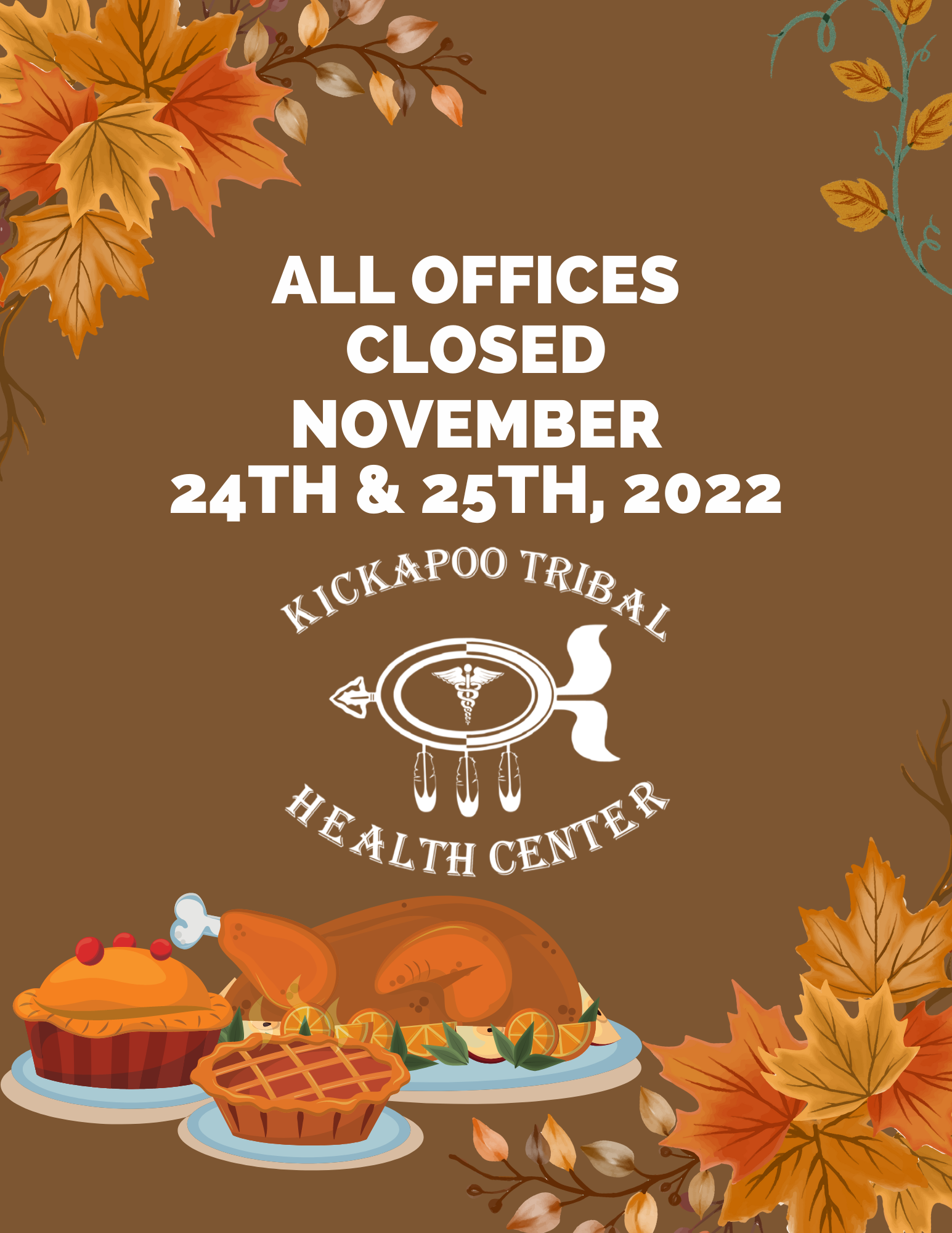 Closed for Thanksgiving Holiday, Thursday & Friday, 24th & 25th, 2022 ...