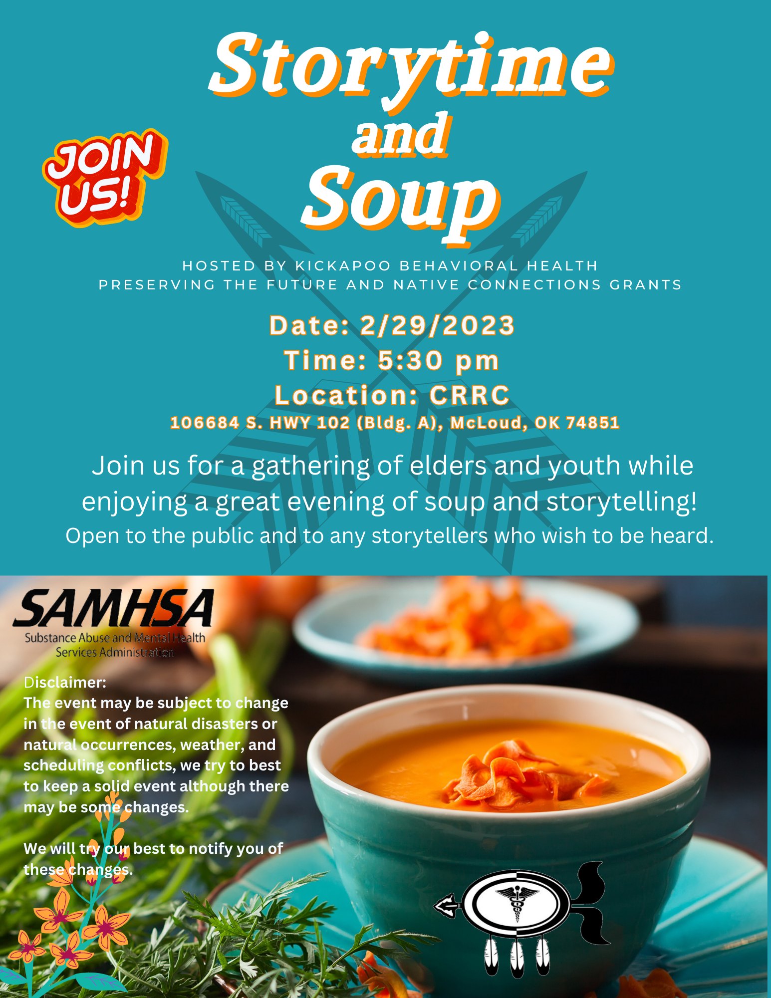 Storytime and Soup – Kickapoo Tribal Health Center