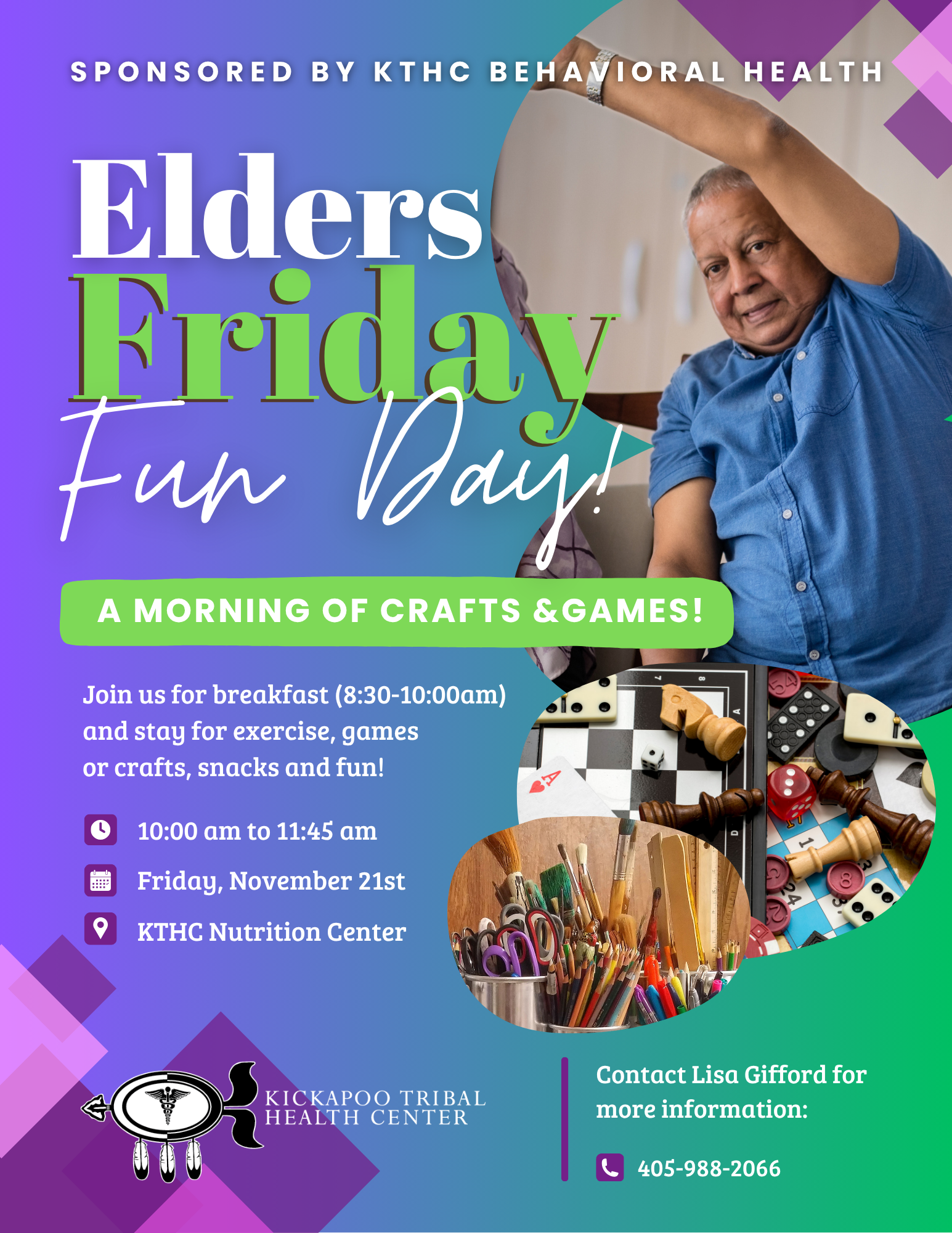 November Elder’s Friday Fun Day – Kickapoo Tribal Health Center